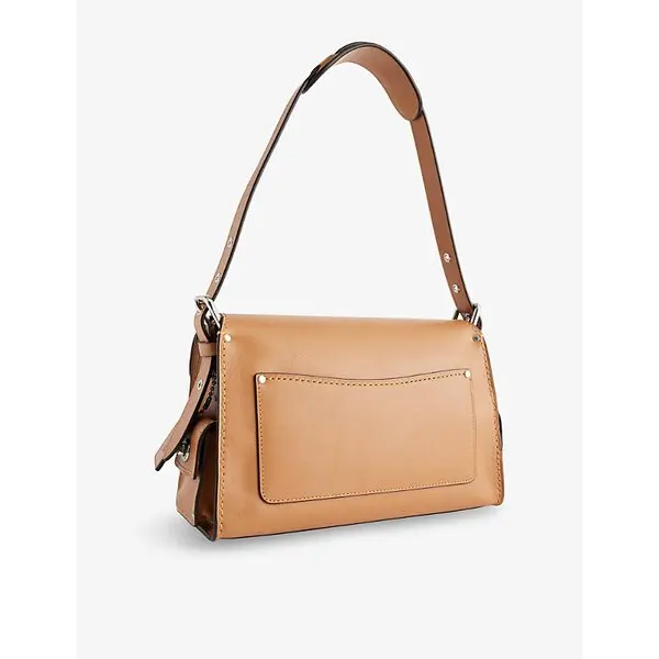 Coach Cargo Turnlock Tabby Leather Shoulder Bag In Honey Brown